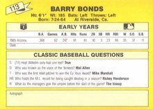 15 Most Valuable Barry Bonds Rookie Cards - Old Sports Cards