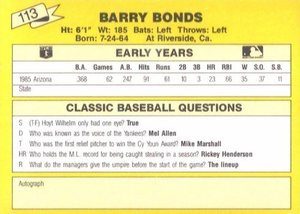 15 Most Valuable Barry Bonds Rookie Cards - Old Sports Cards