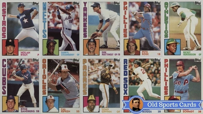 25 Most Valuable 1984 Topps Baseball Cards - Old Sports Cards