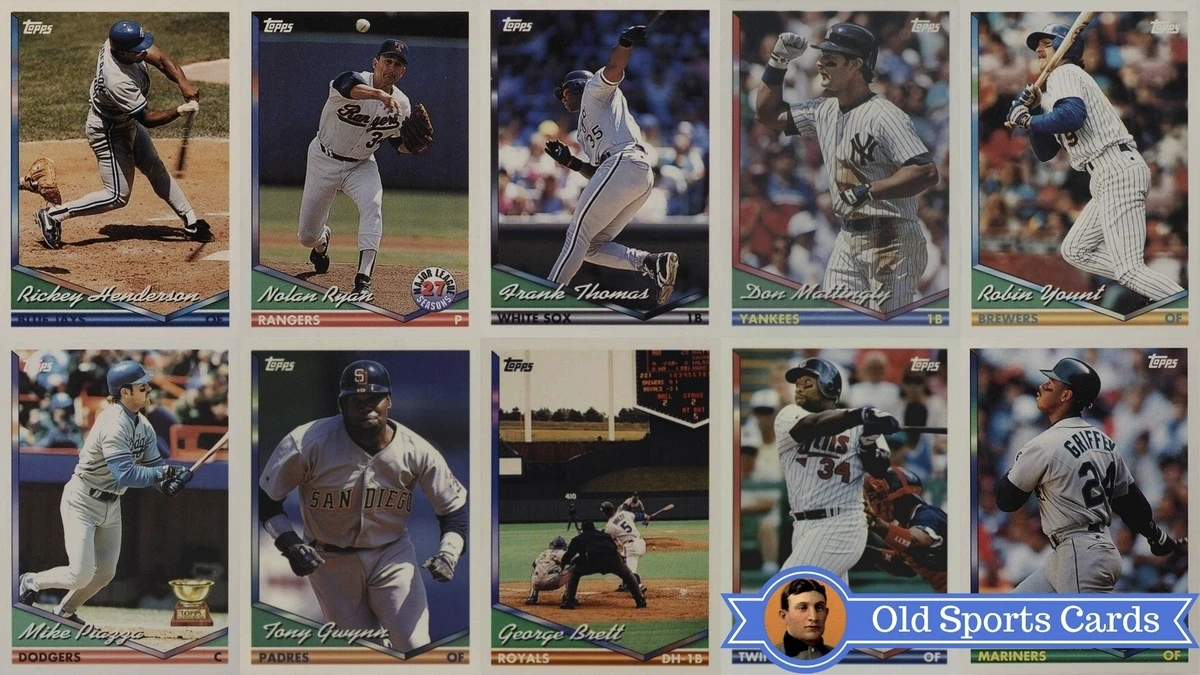 15 Most Valuable 1994 Topps Baseball Cards - Old Sports Cards