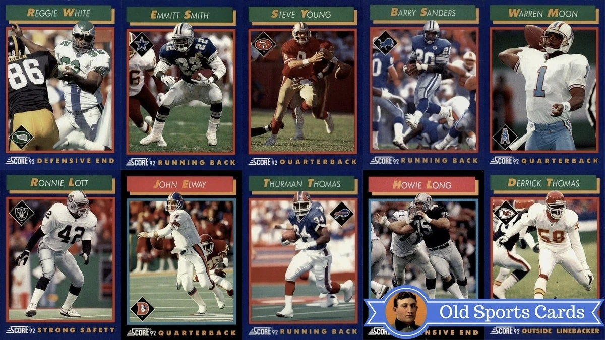 12 Most Valuable 1992 Score Football Cards - Old Sports Cards