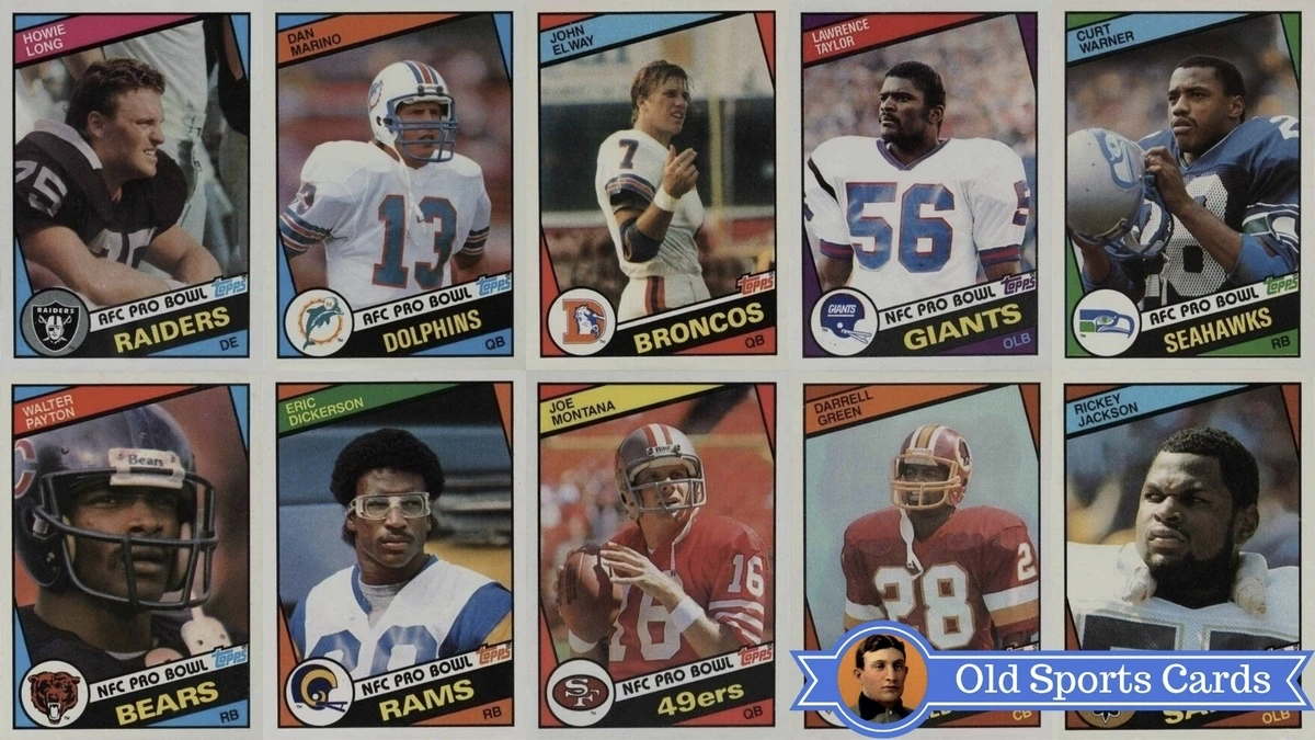 15 Most Valuable 1984 Topps Football Cards - Old Sports Cards