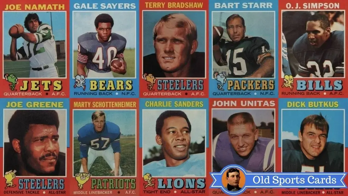 15 Most Valuable 1971 Topps Football Cards - Old Sports Cards